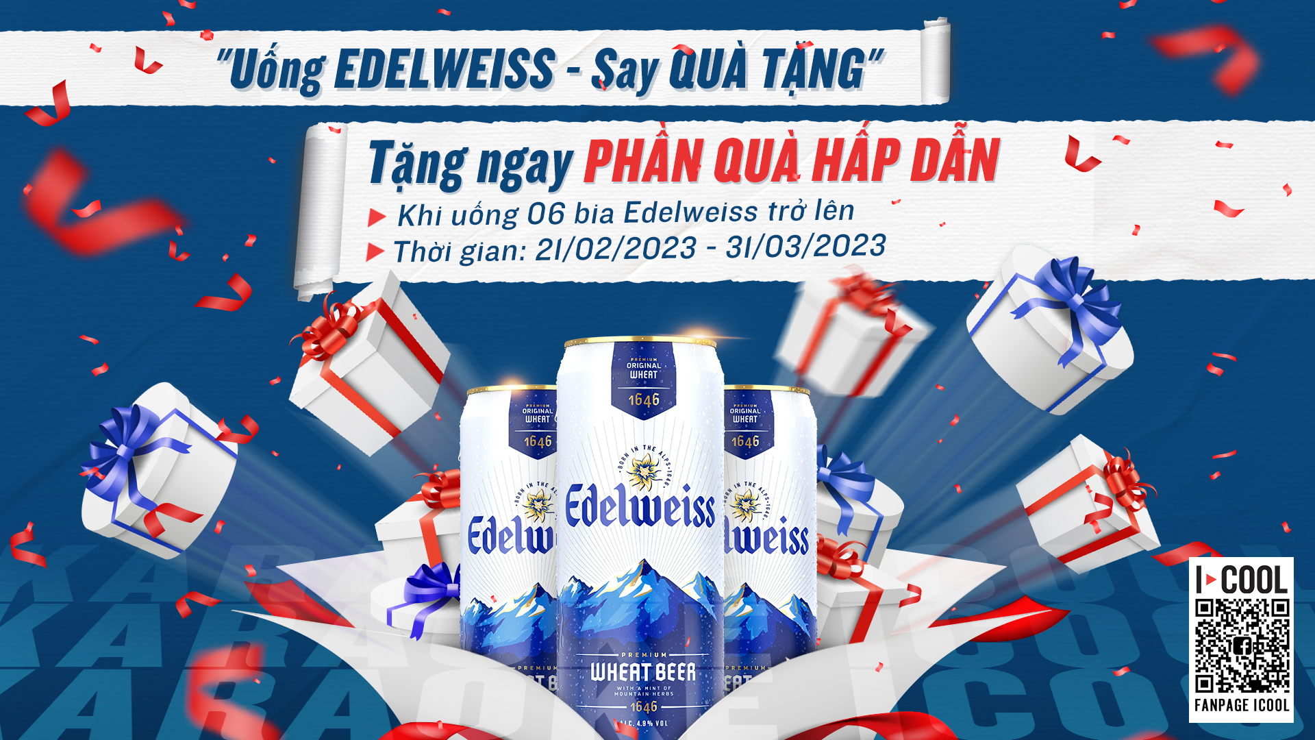 UỐNG EDELWEISS - SAY QUÀ TẶNG - ICOOL KARAOKE